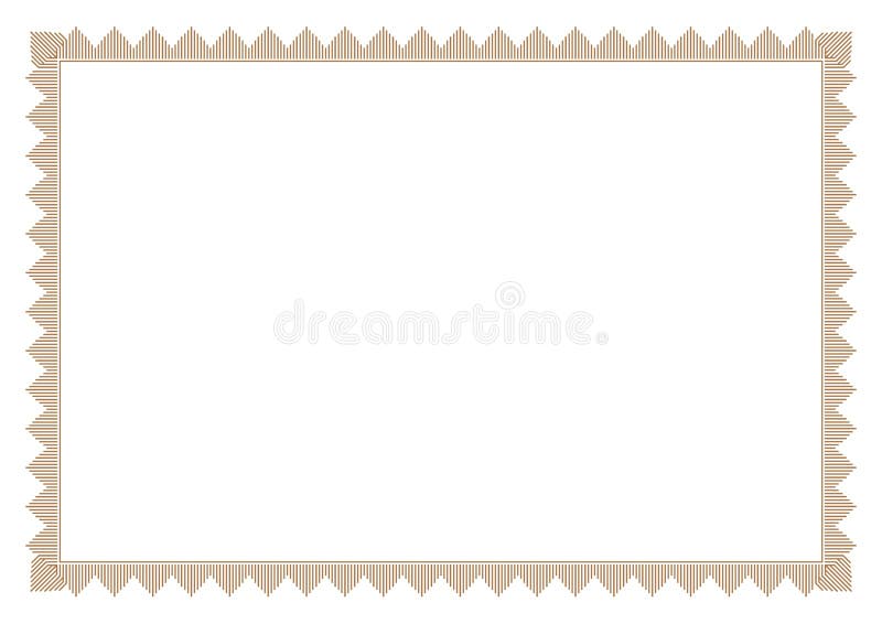 Gold Border in Bar Line Style Stock Vector - Illustration of pattern ...