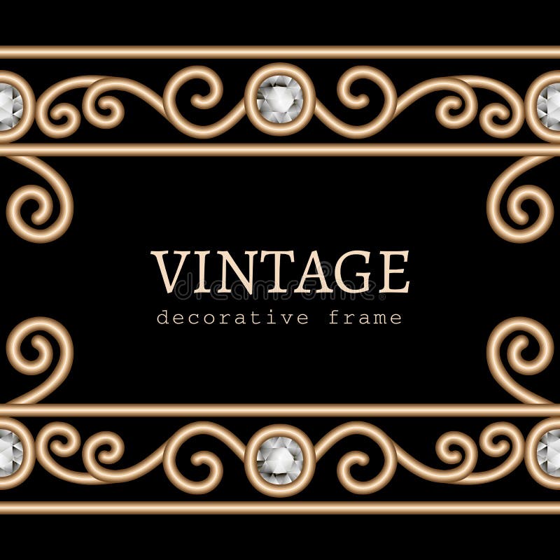 Black Background Diamond Borders Stock Illustrations – 219 Black ...