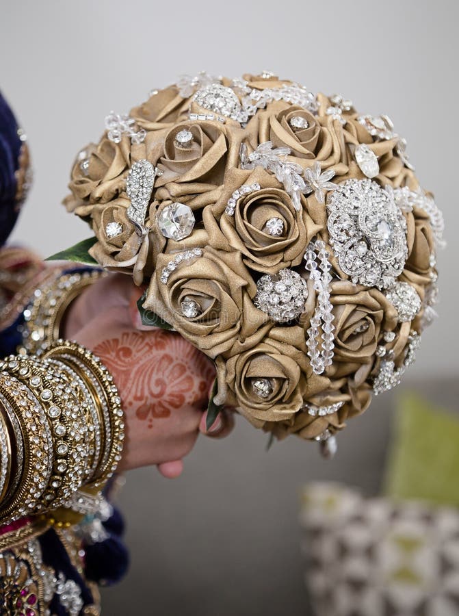 Gold bouquet stock photo. Image of gold, ceremony, couple - 64524372