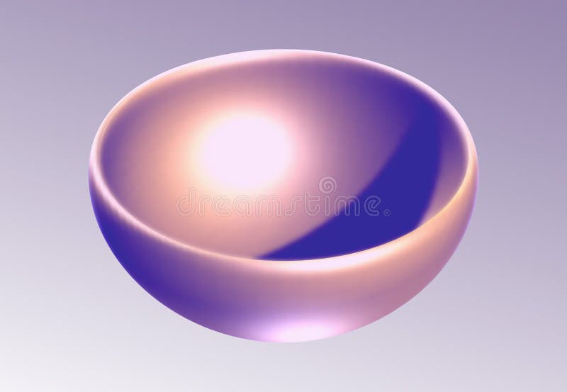 Gold Bowl Realistic Vector Illustration Isolated Stock Vector ...