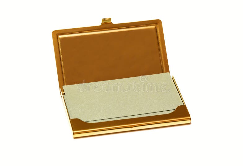Gold box stock image. Image of identification, blank - 13121957