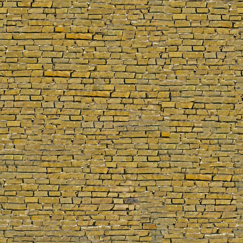 Gold Brick Wall Background. Yellow Bricks Texture Seamless Pattern ...