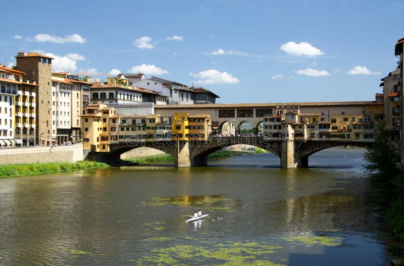 Gold bridge in Firenze stock image. Image of building - 18677737
