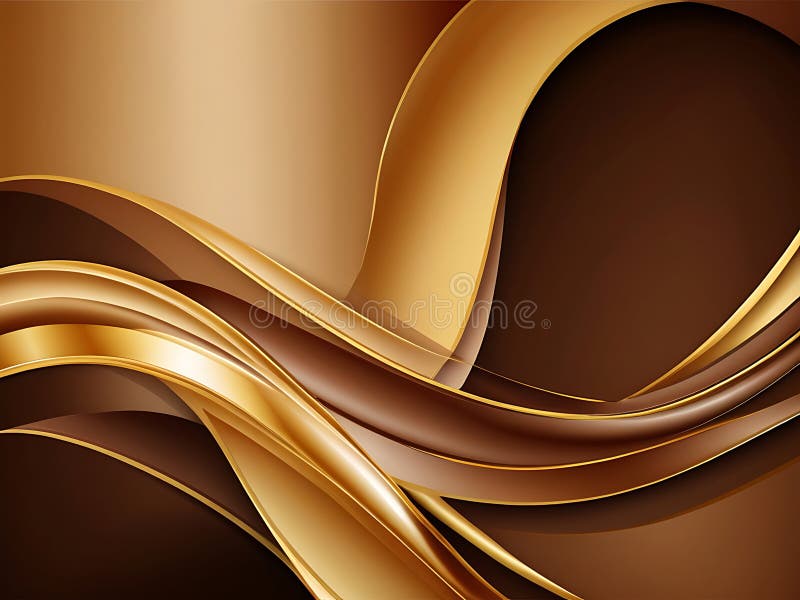 Gold and Brown Abstract Background Templates. Stock Illustration ...