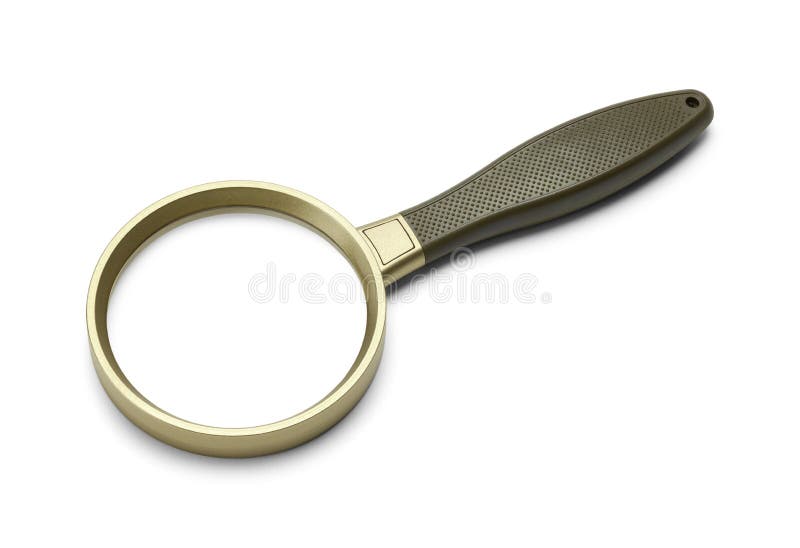 Gold and Brown Magnifing Glass Stock Photo - Image of color, glass ...