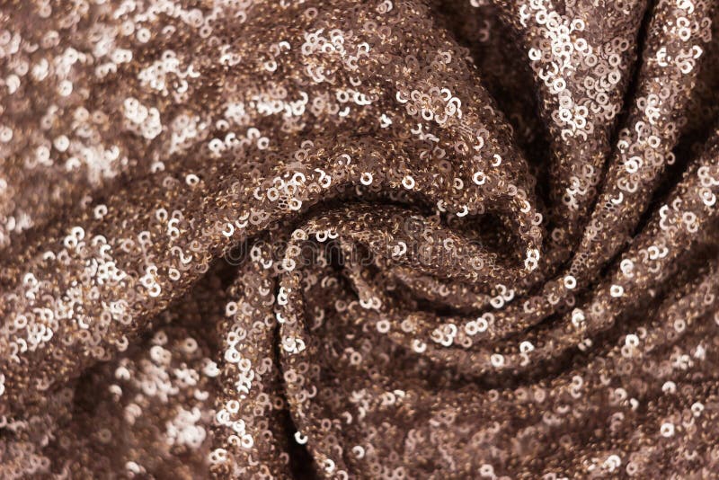 Gold Brown Sequins, Background. Shiny Background, Blurred Stock Image ...