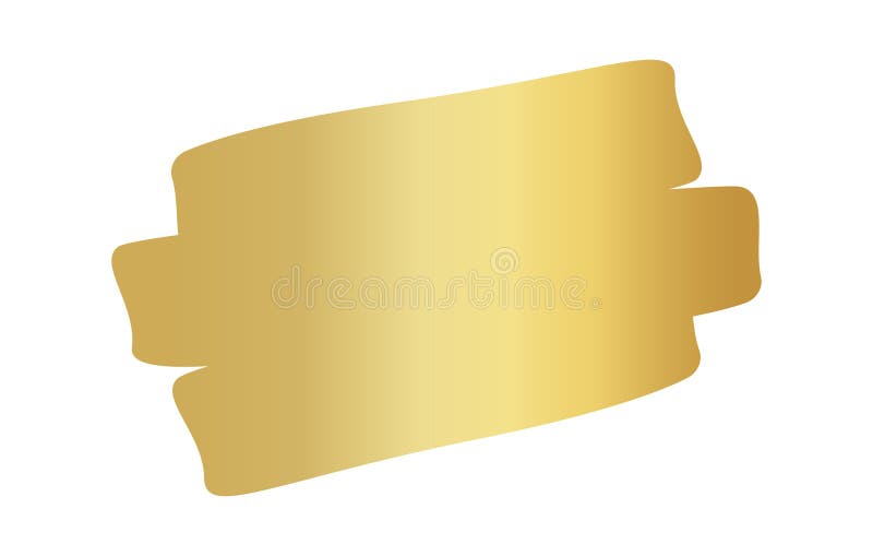 Gold Brush Marks, Gold Stain, Golden Brush Stroke, Hand Drawn Stock ...