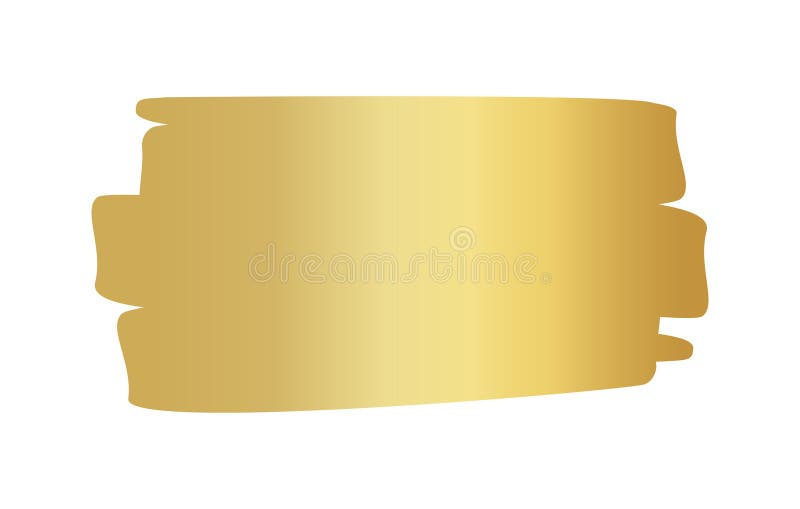 Gold Brush Marks, Gold Stain, Golden Brush Stroke, Hand Drawn Stock ...