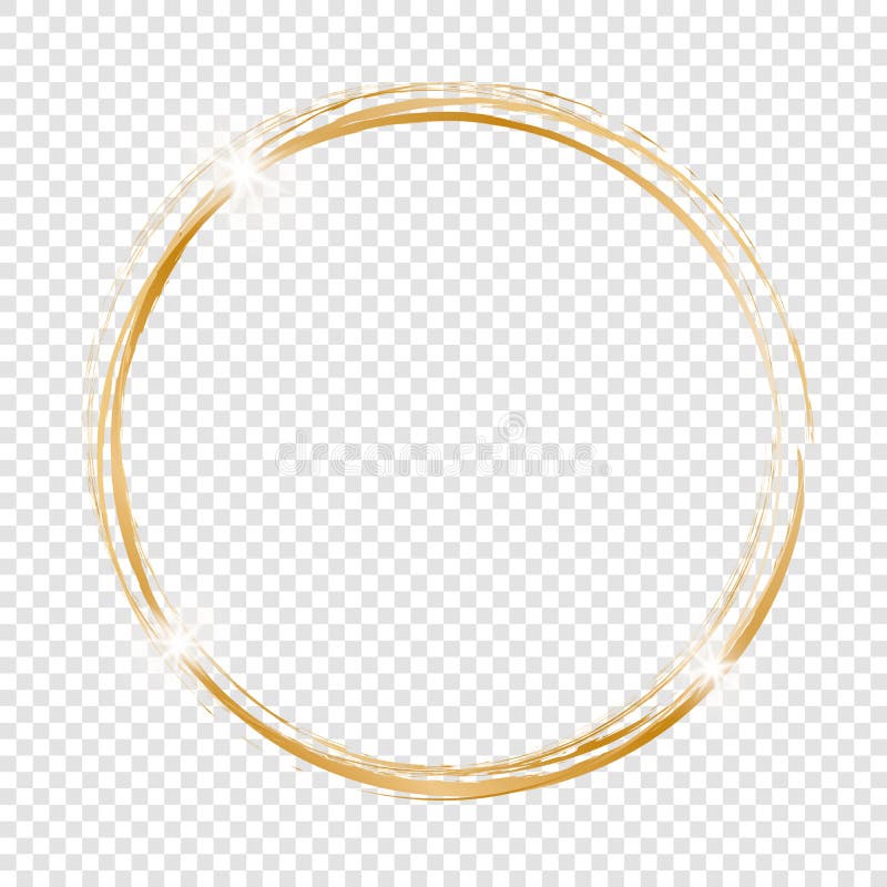 Round Frame Banner Isolated on Transparent Backgroun Stock Vector ...