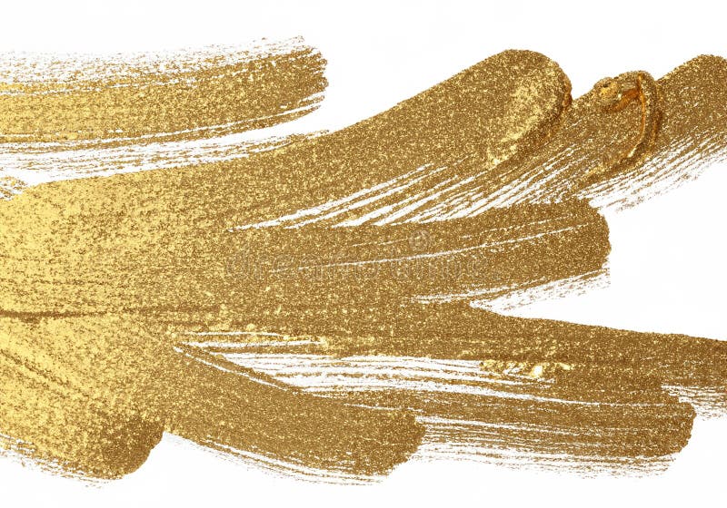 Gold brush smudges stock illustration. Illustration of luxury - 333226807