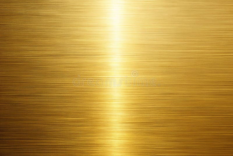 Gold Brushed Metal Surface with Highlight Stock Illustration ...