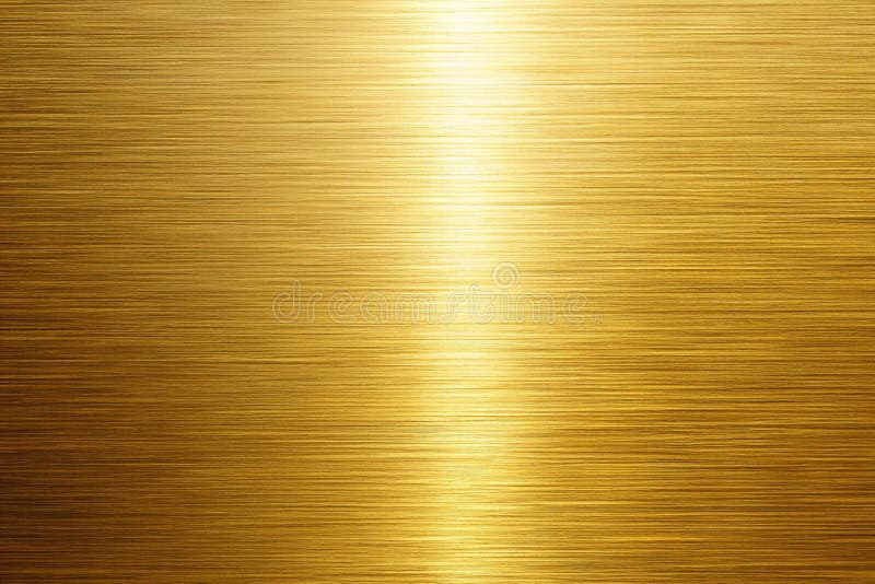 Gold Brushed Metal Surface Texture with Light Highlight Stock ...