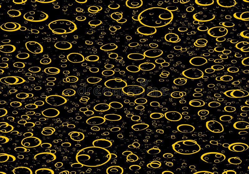 Gold Bubble on Black Backgrounds. Vector Illustration Stock Vector ...