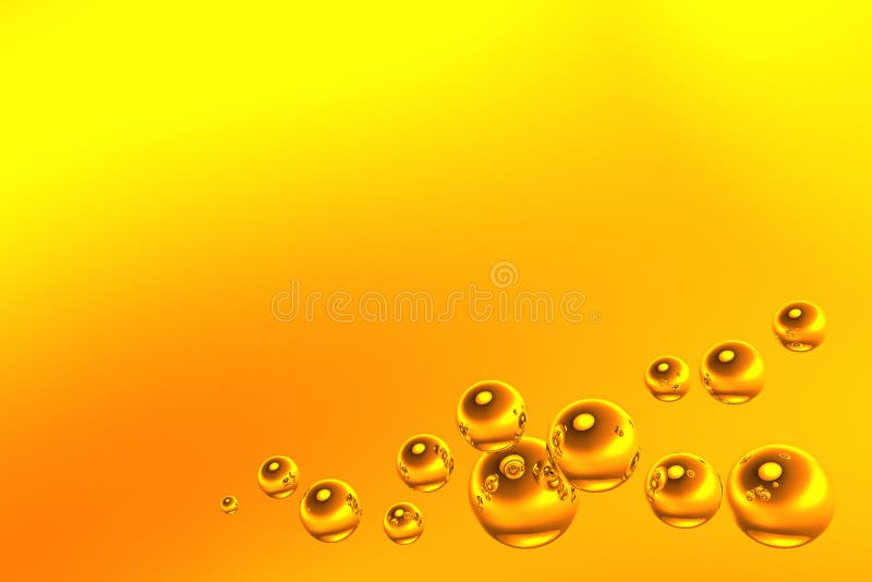 Gold Bubbles on Colorful Background Stock Illustration - Illustration ...