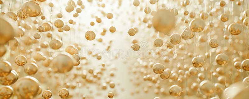 Gold bubbles in the air stock photo. Image of bubbles - 315904782