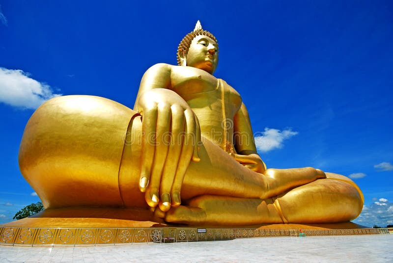 Giant Sleeping Buddha (100 Mt.), Bago, Myanmar. Stock Image - Image of ...