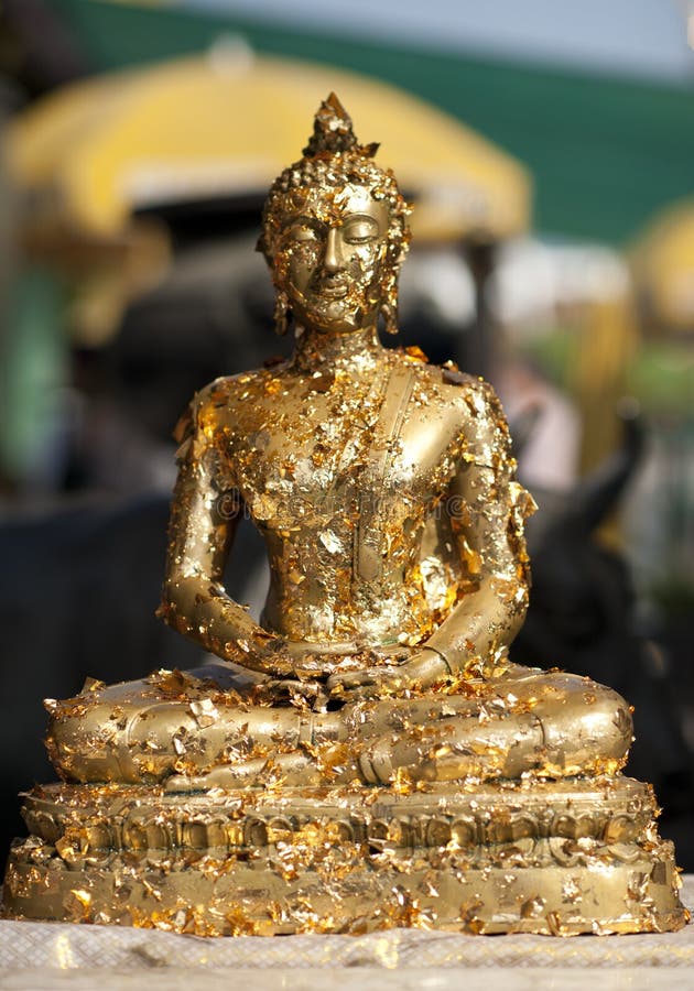 Gold Buddha stock photo. Image of thailand, shrine, asia - 23172208