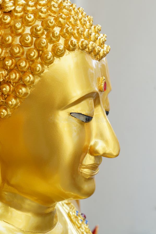 The gold buddha stock image. Image of head, symbol, spiritual - 29462991