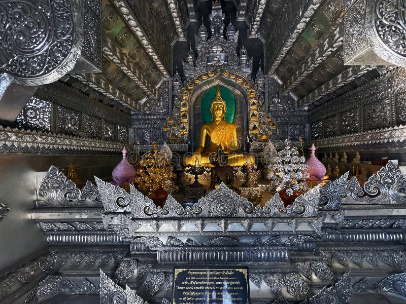 The Gold Buddha of the Silver Temple, Chiang Mai Silver Temple ...