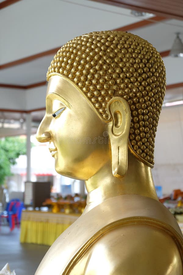 Gold Buddha statue stock image. Image of thai, architecture - 84200119