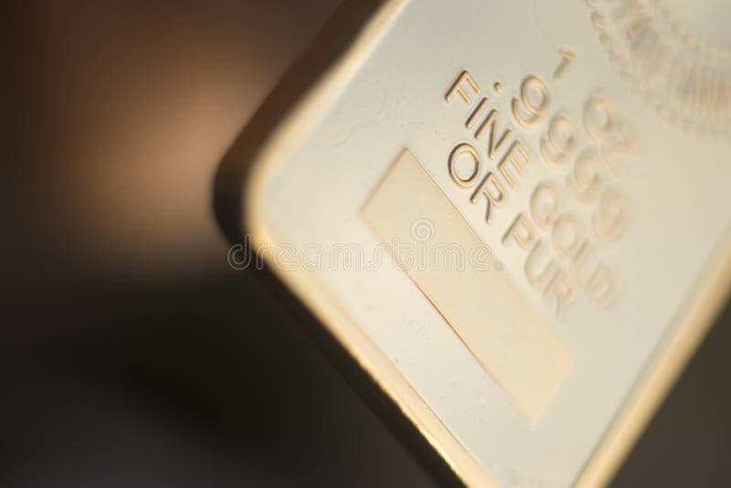 Gold bullion ingot bar stock image. Image of bullion - 132179783