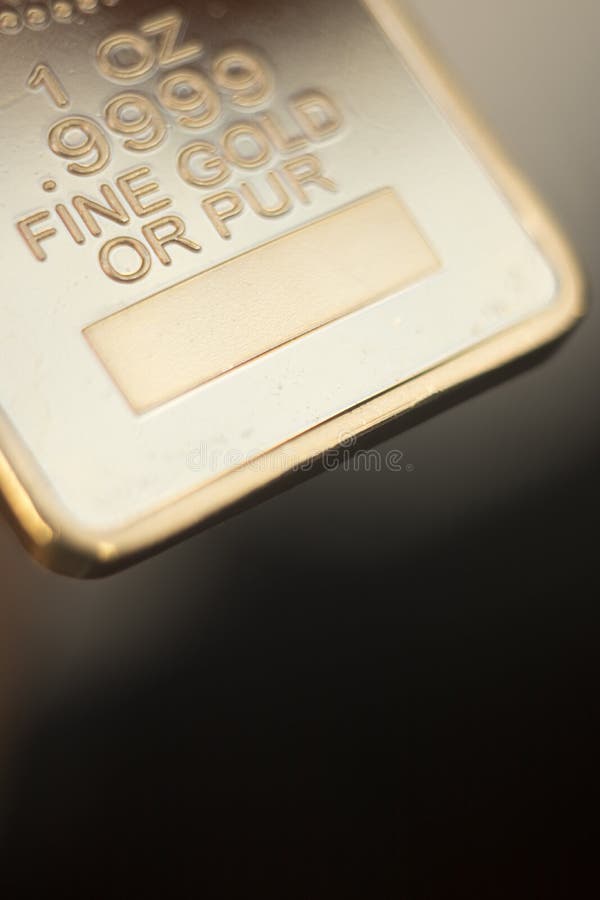 Gold bullion ingot bar stock image. Image of reserve - 145934549