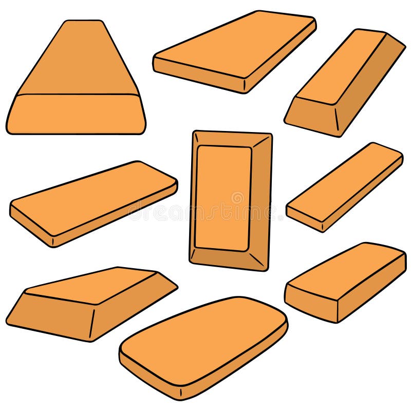 Gold bullion stock vector. Illustration of clipart, finance - 75336362