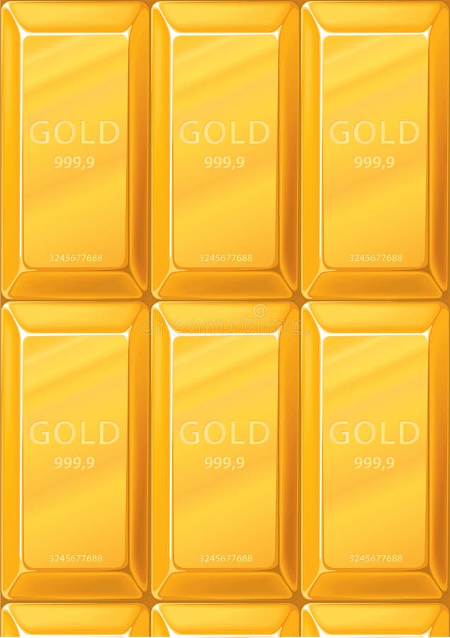 Gold bullions stock vector. Illustration of letter, yellow - 13376991