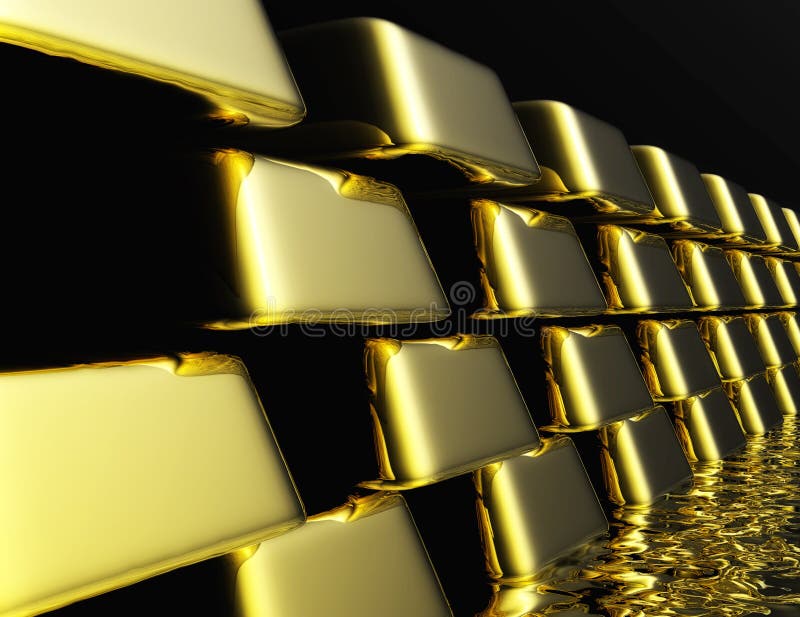 Gold Bullions stock illustration. Illustration of graphic - 34030121