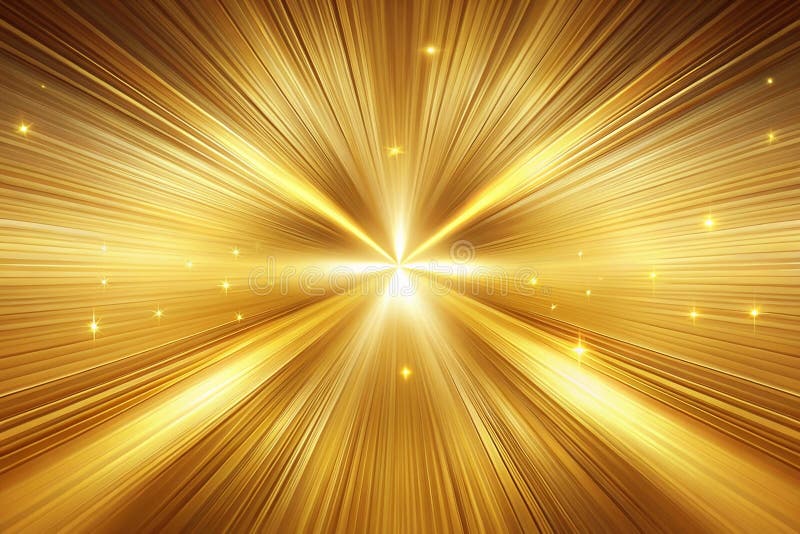 Gold Burst Radiating Light, Abstract Background for Digital Design ...