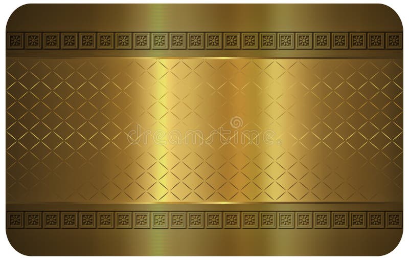 Business Card Template. Gold Card. Stock Illustration - Illustration of ...