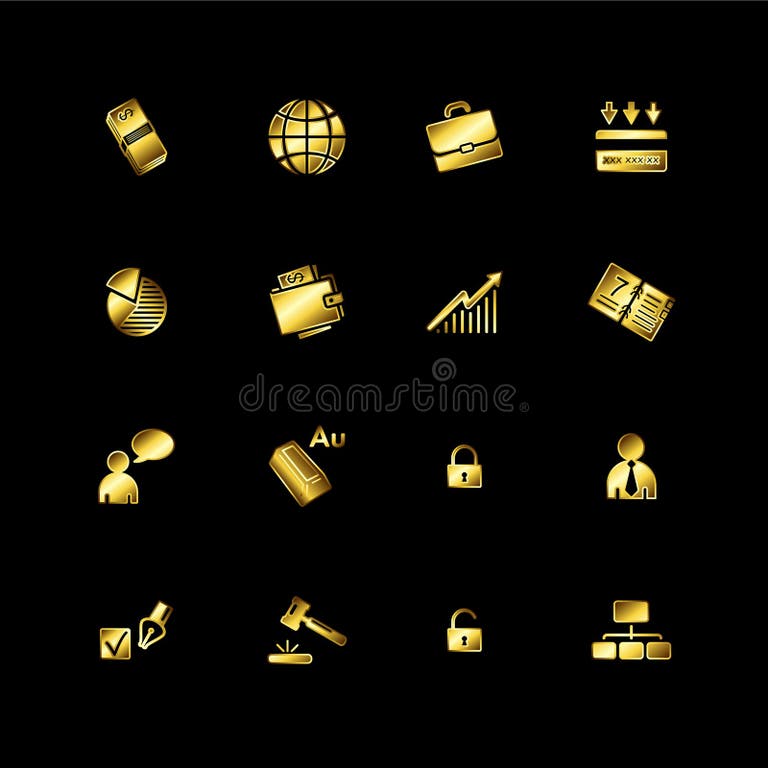 Gold Website Icons Stock Illustrations – 7,710 Gold Website Icons Stock ...