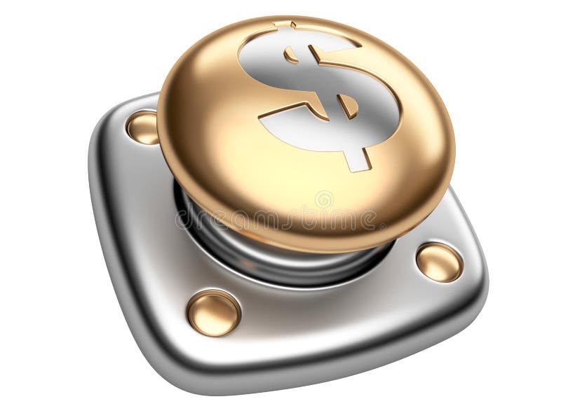 Gold button for web stock vector. Illustration of design - 6459603