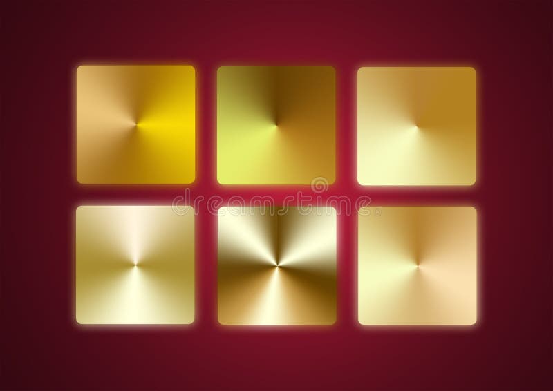 Gold Buttons stock illustration. Illustration of square - 46933223