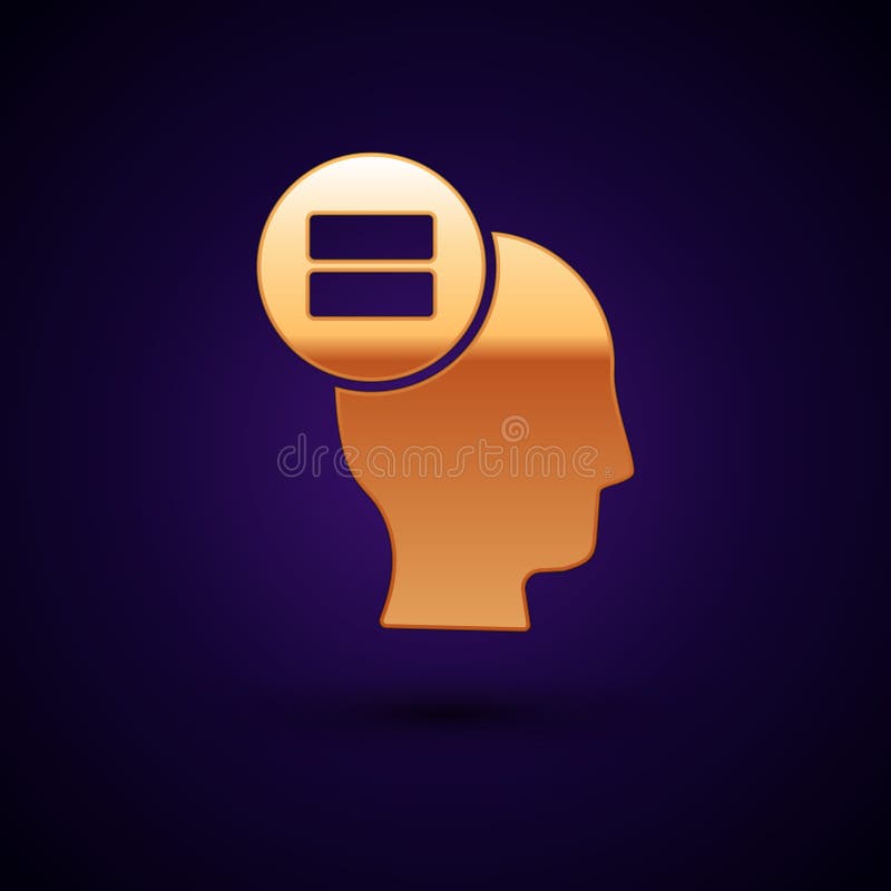 Gold Calculation Icon Isolated on Black Background. Vector Illustration ...