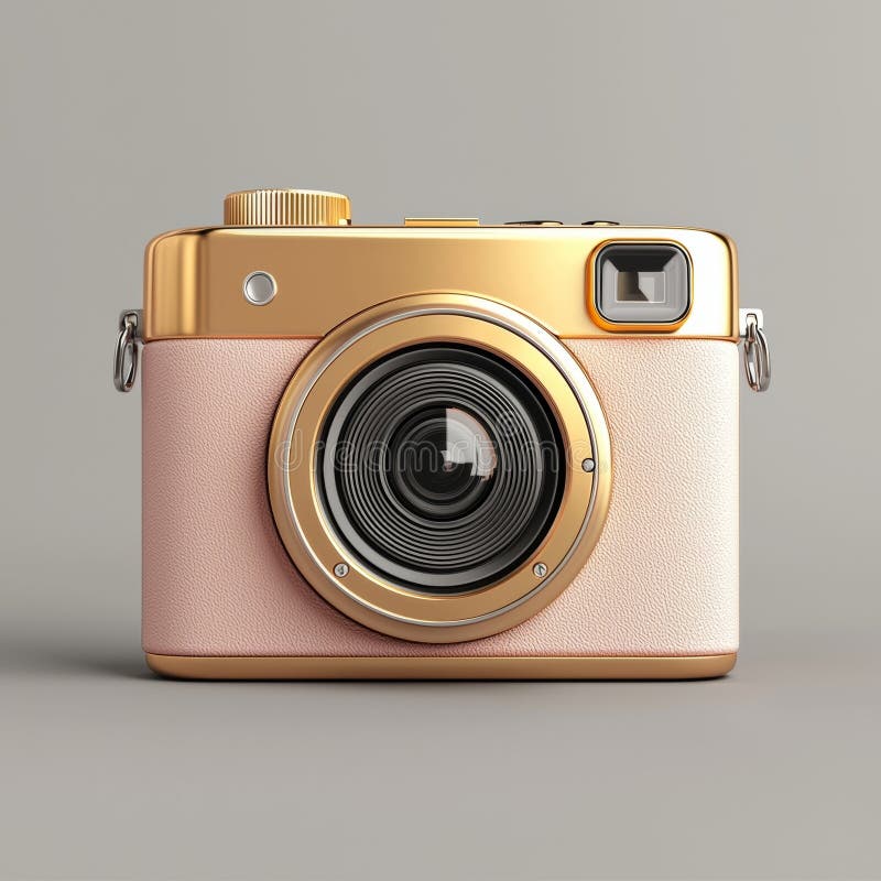 Gold camera #3 stock illustration. Illustration of exposure - 35048331