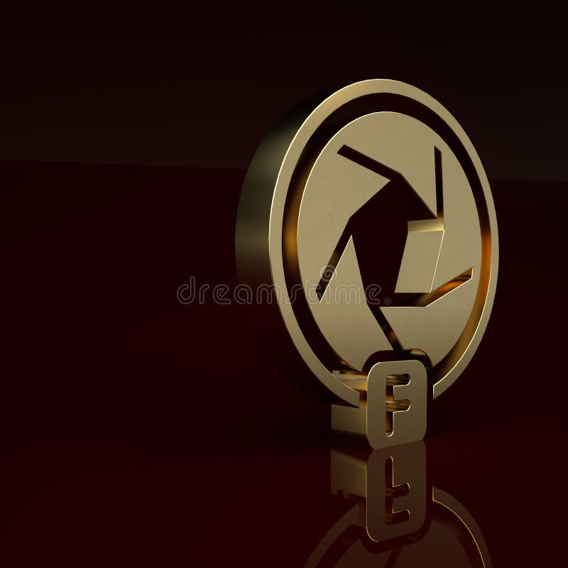 Gold camera #3 stock illustration. Illustration of exposure - 35048331