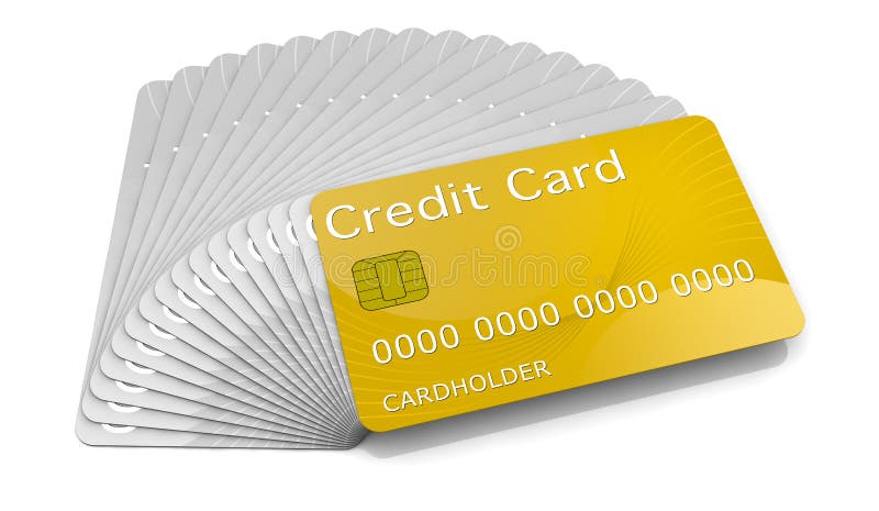 Gold card stock illustration. Illustration of money, purchase - 21888679