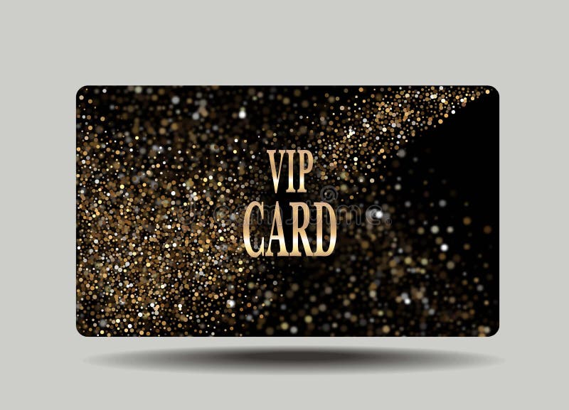 Gold Card with Abstract Background Stock Vector - Illustration of ...