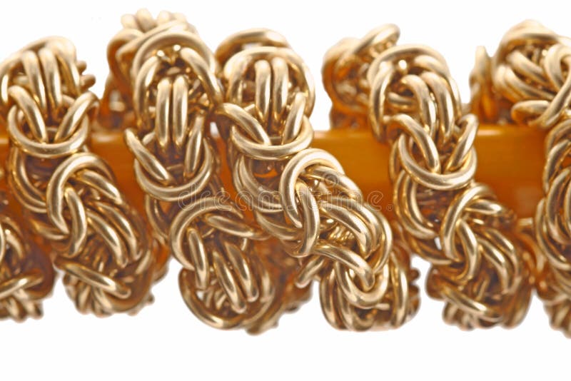Gold chain stock photo. Image of white, bijouterie, jewellery - 13299836