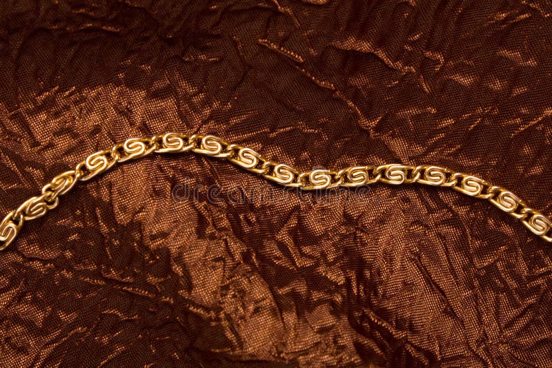 Gold chain stock image. Image of folded, imagery, decoration - 26188871