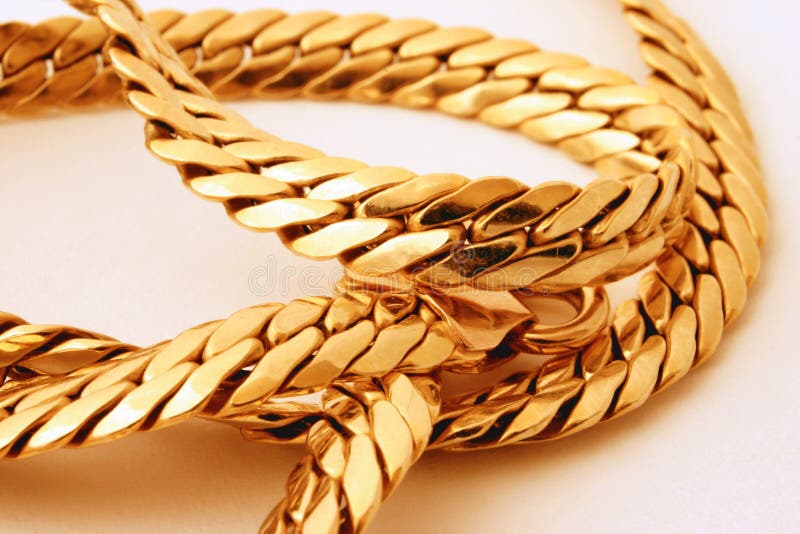Gold chain stock image. Image of decorate, glitter, gilt - 526019