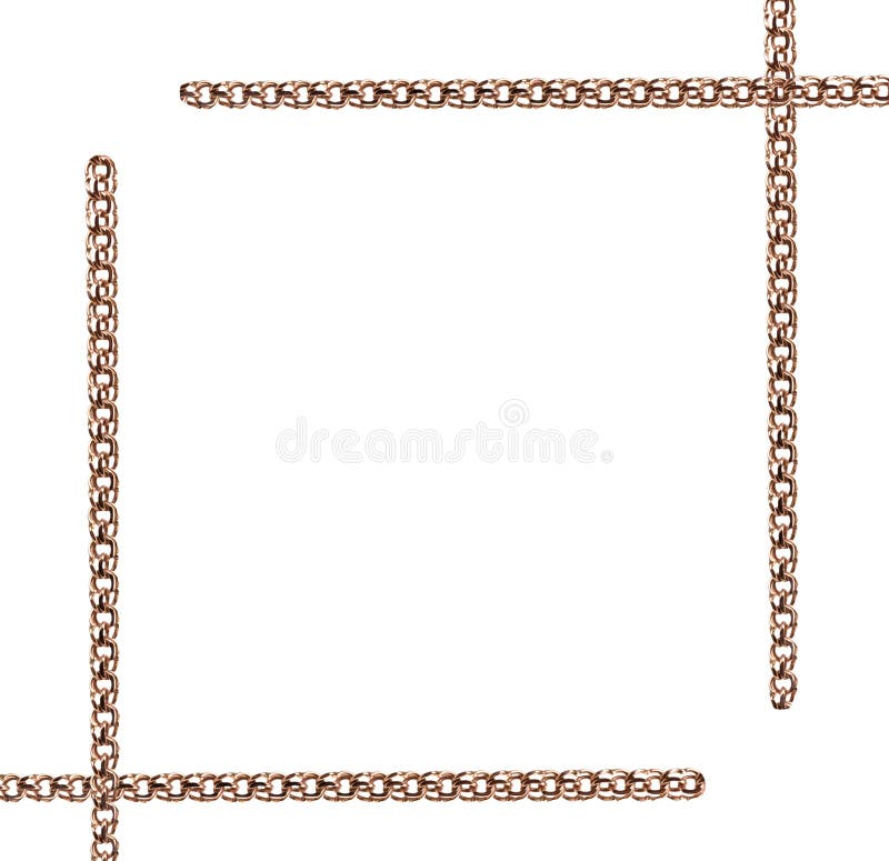 Gold Chain Frame stock image. Image of gold, necklace - 13627315