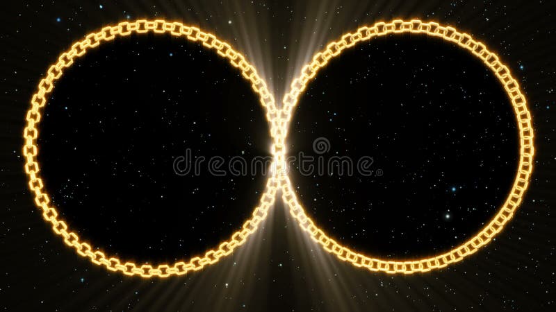 Gold Chain Spinning Animation Stock Footage - Video of animation ...