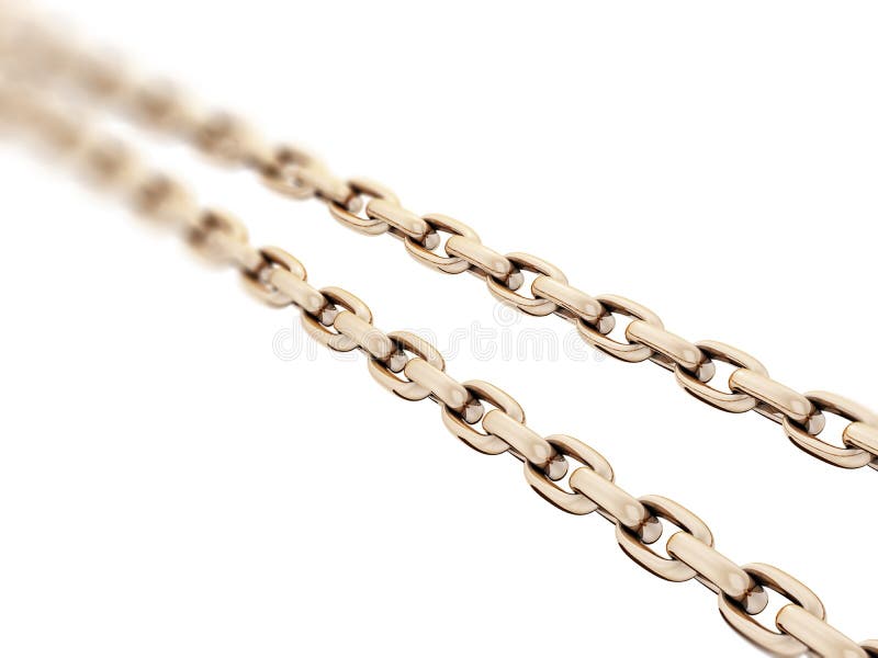 Gold chain render stock image. Image of chain, metal - 66654481