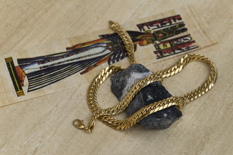 Gold chain. stock image. Image of jewelry, yellow, expensive - 99761845