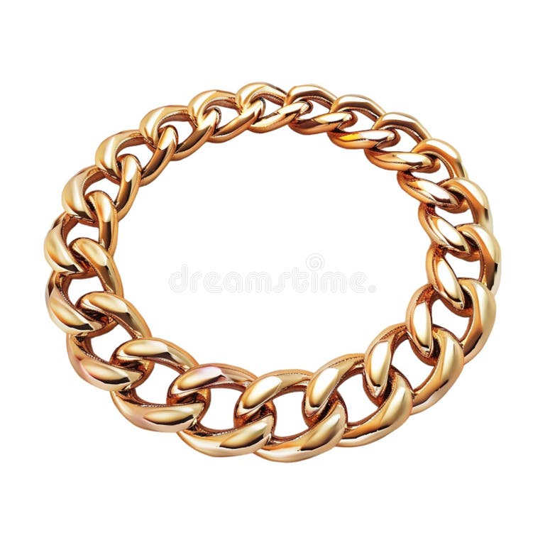 Gold Chain on Transparent Background - Ai Generated Stock Illustration ...