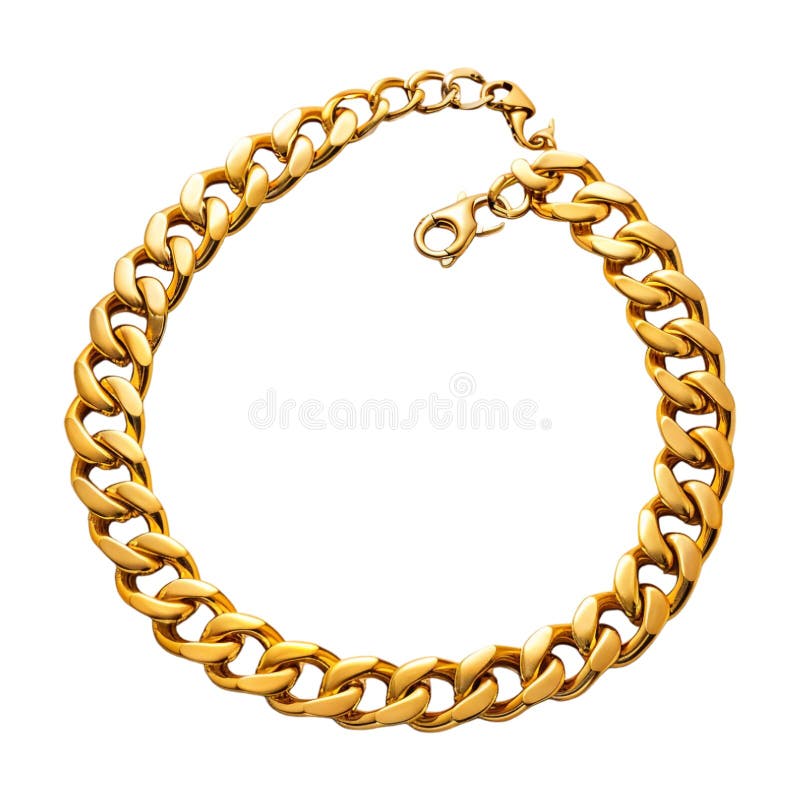Gold Chain on Transparent Background - Ai Generated Stock Illustration ...
