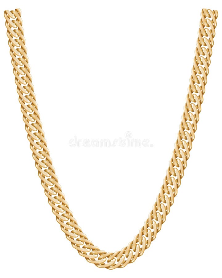 Gold chain stock vector. Illustration of graphic, background - 162686994
