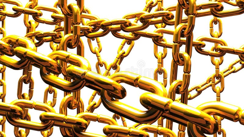 Gold Chains Abstract stock footage. Video of strong, chain - 69564076